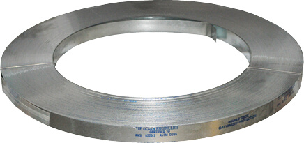 Galvanized Strap | 1 1/4" Approx. 100# roll & 600'